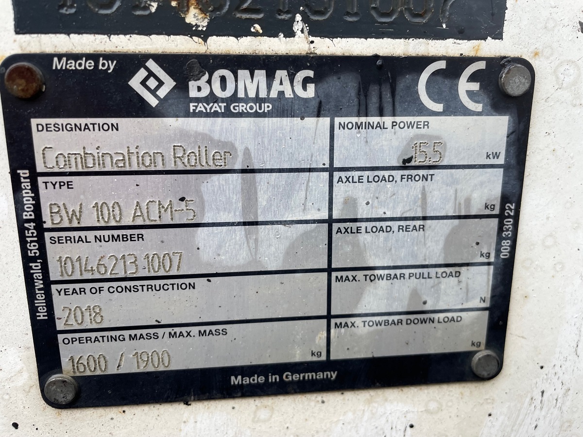 BOMAG BW 100 ACM 5 - MNS | Materiel Negoce Services